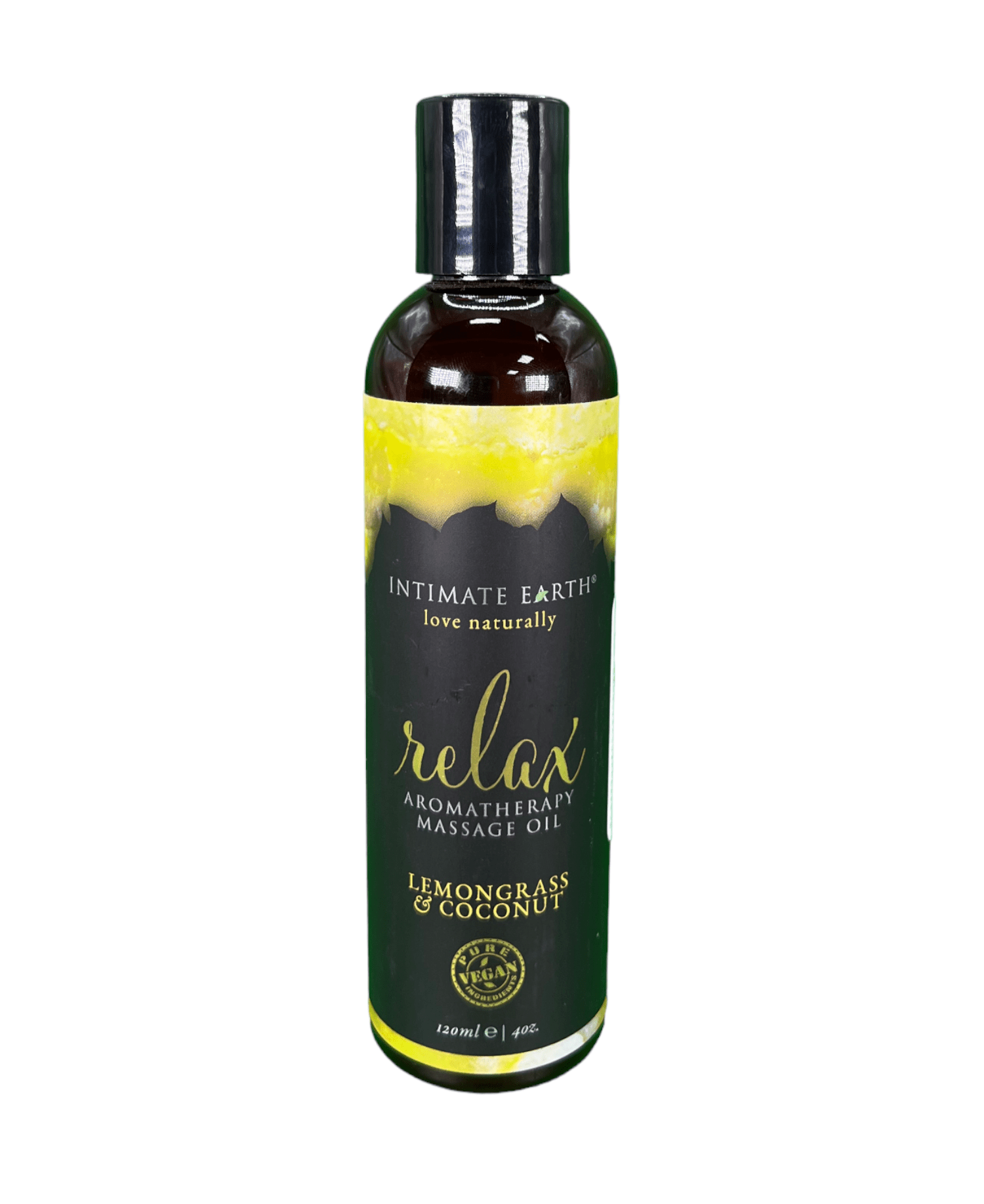 Intimate Earth Relax Aromatherapy Massage Oil Lemongrass And Coconut ...
