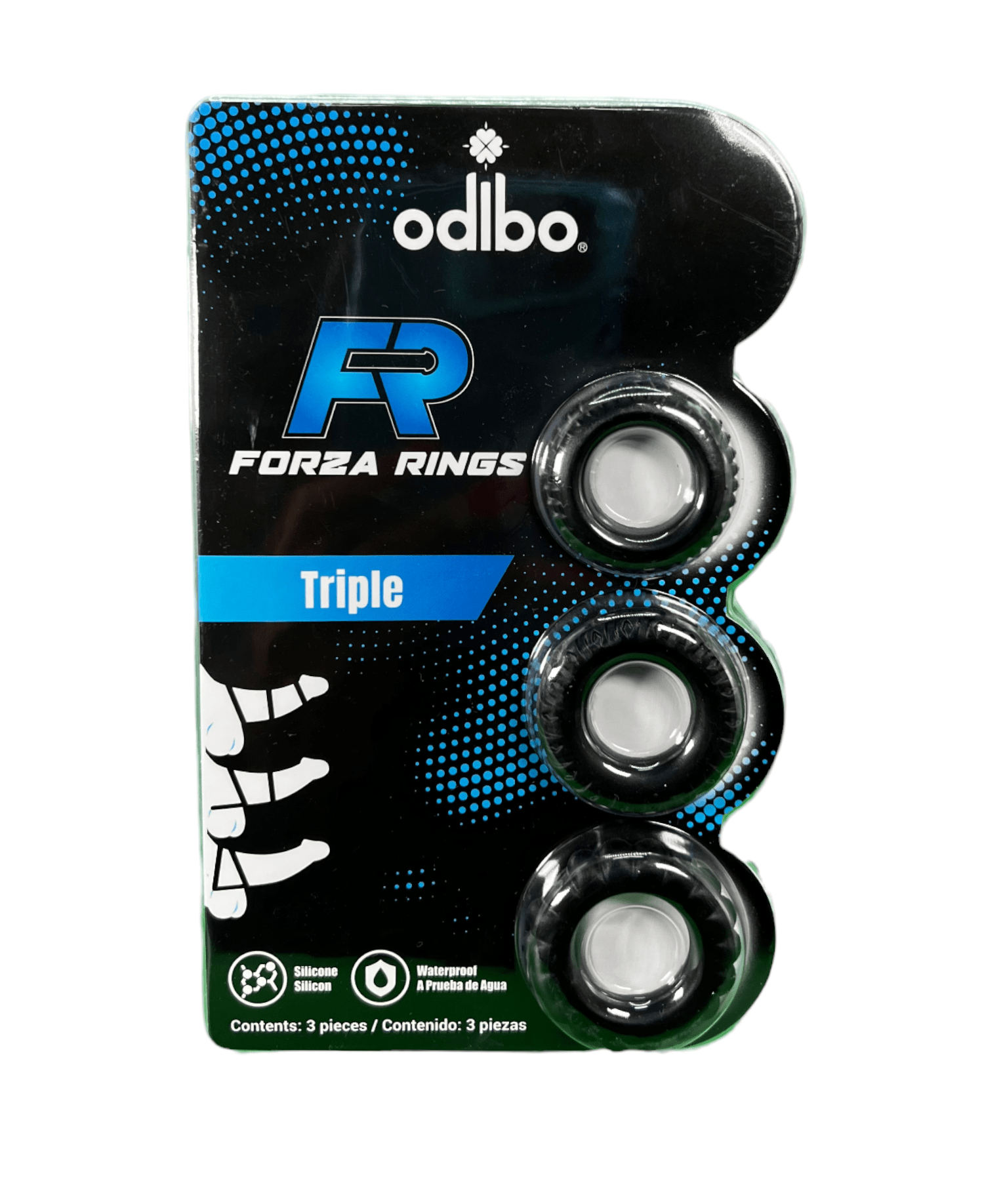 Odibo Forza Rings Triple Black - Ana Monterrey