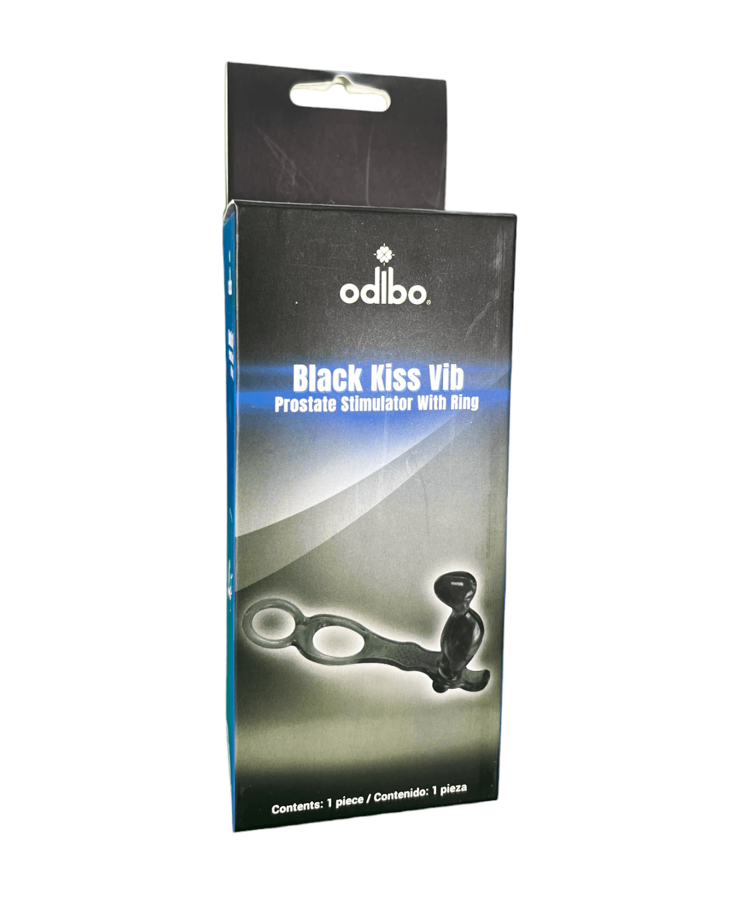 Odibo Black Kiss Prostate Stimulator With Ring Clear Black - Ana Monterrey