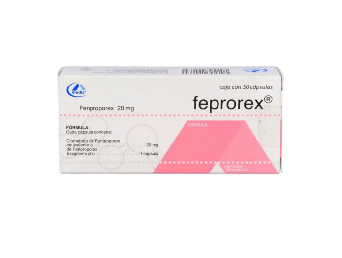 Feprorex 20mg 30 Cápsulas - Ana Monterrey