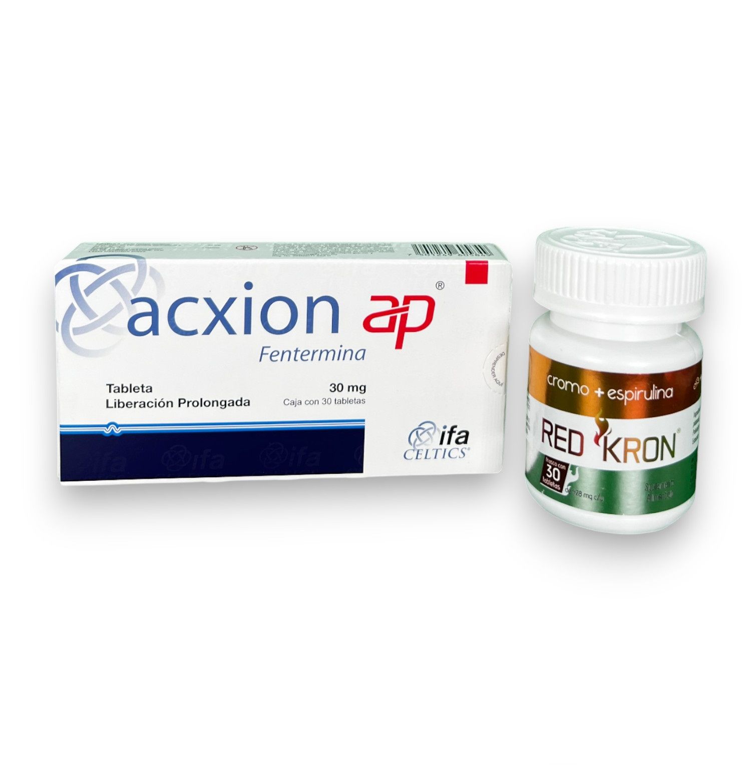 Acxion ap y Red Kron 30 tabletas - Ana Monterrey