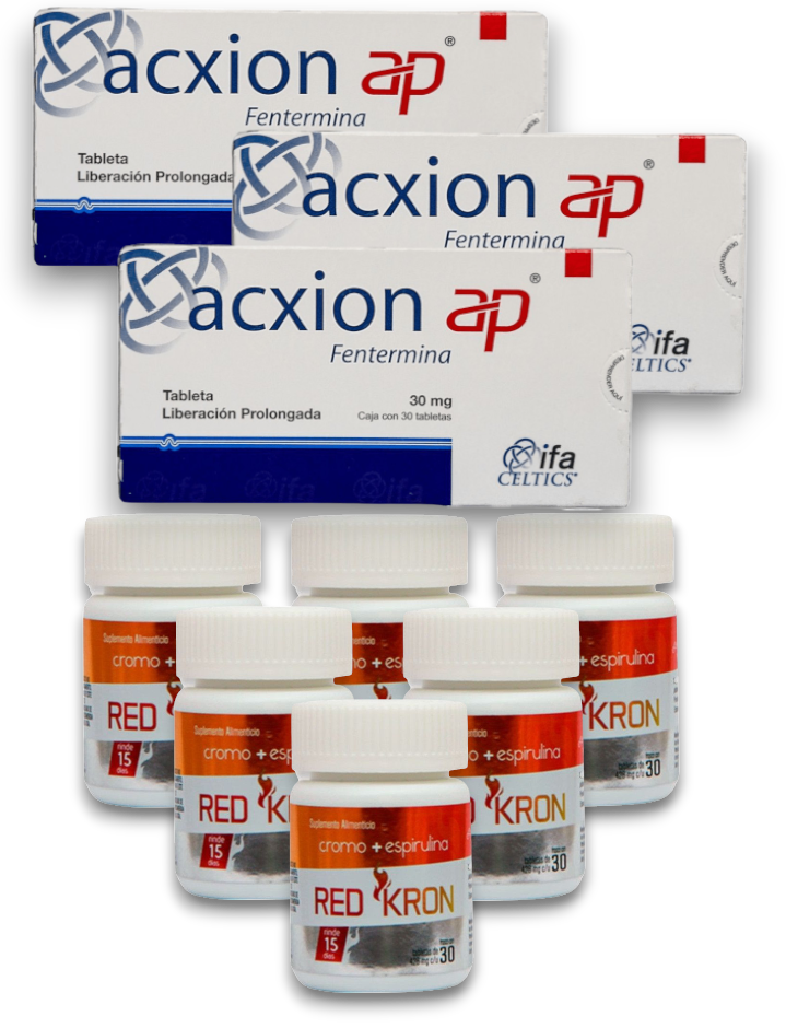 Premium Acxion ap y Red Kron 30 tabletas - Ana Monterrey