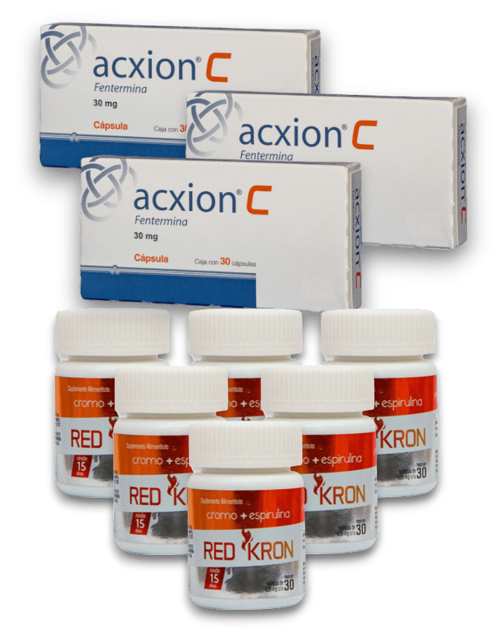 Premium Acxion C 30mg y Red Kron 30 tabletas - Ana Monterrey