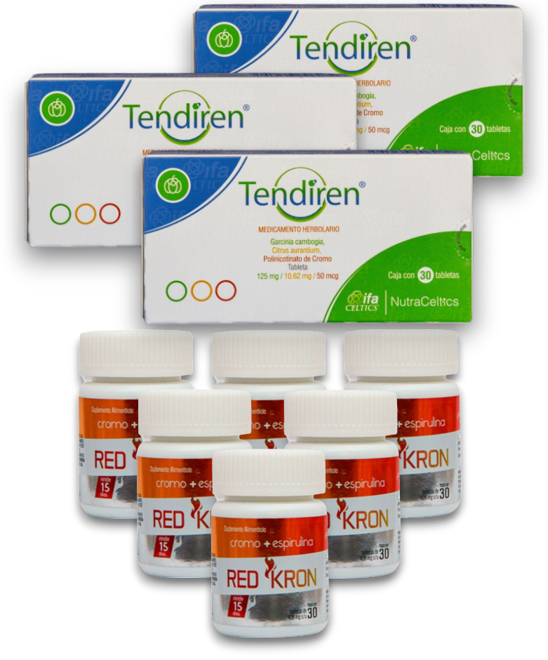 Premium Tendiren y Red Kron 30 tabletas - Ana Monterrey
