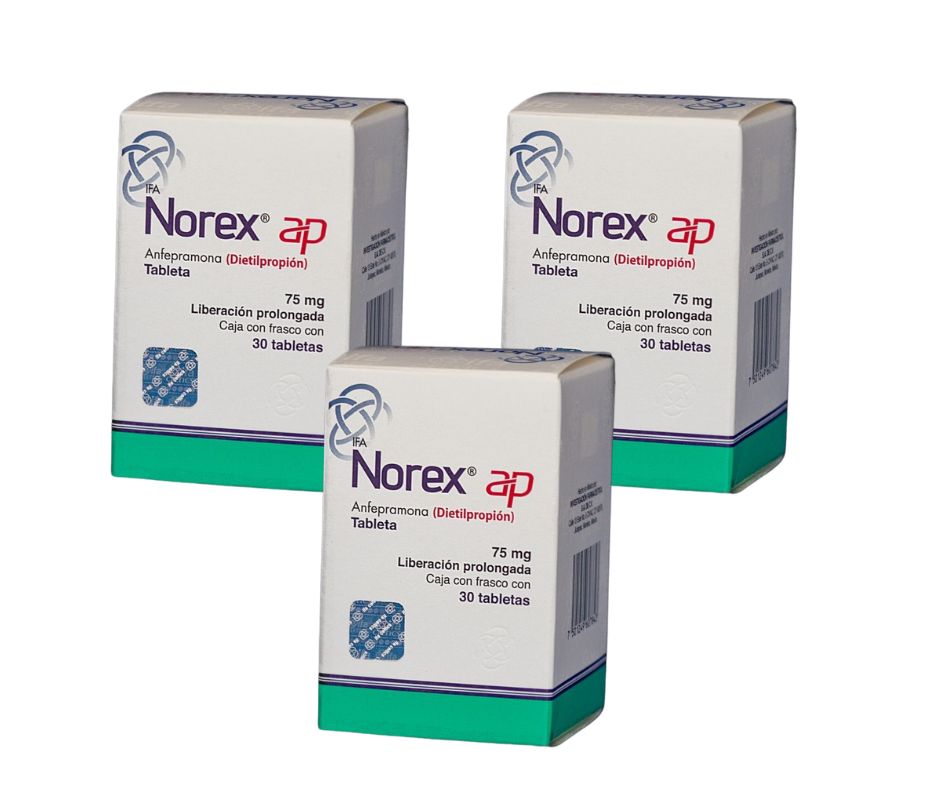 3 Pack Norex AP 75mg - Ana Monterrey